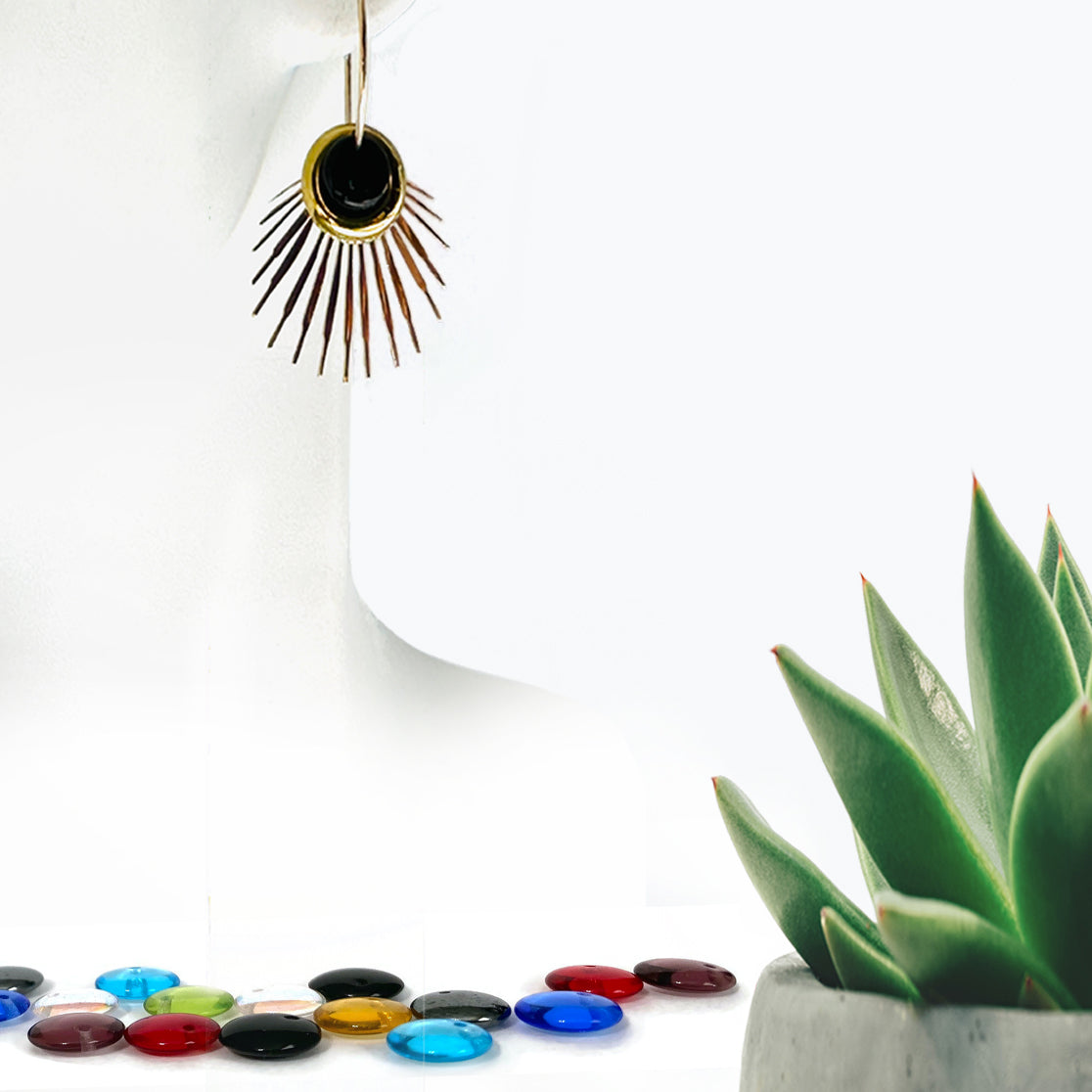 Sterling Silver Earrings Online | Gold Earrings With Changeable Beads ...