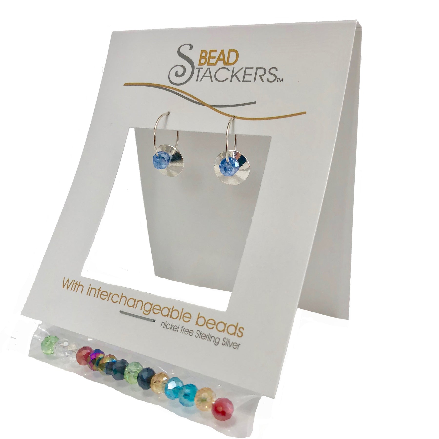 Interchangeable Crystal Earrings series by "Bead Stackers"