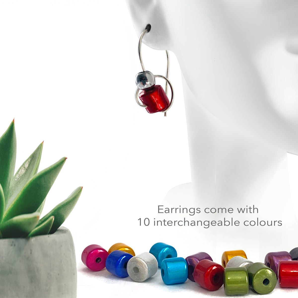 "Bead Stackers" Moon Glow series with Interchangeable beads