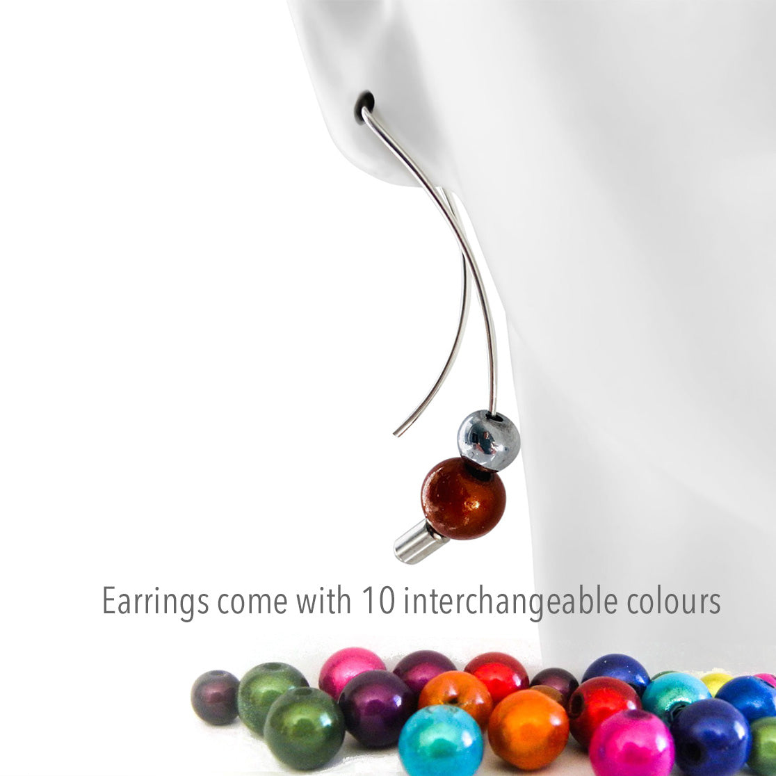 "Bead Stackers" Moon Glow series with Interchangeable beads