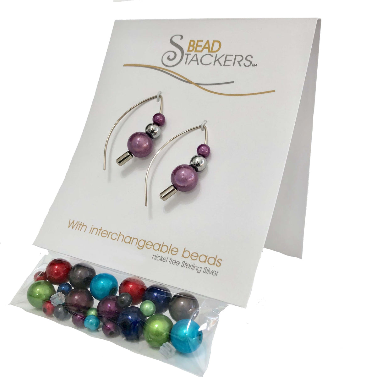 "Bead Stackers" Moon Glow series with Interchangeable beads